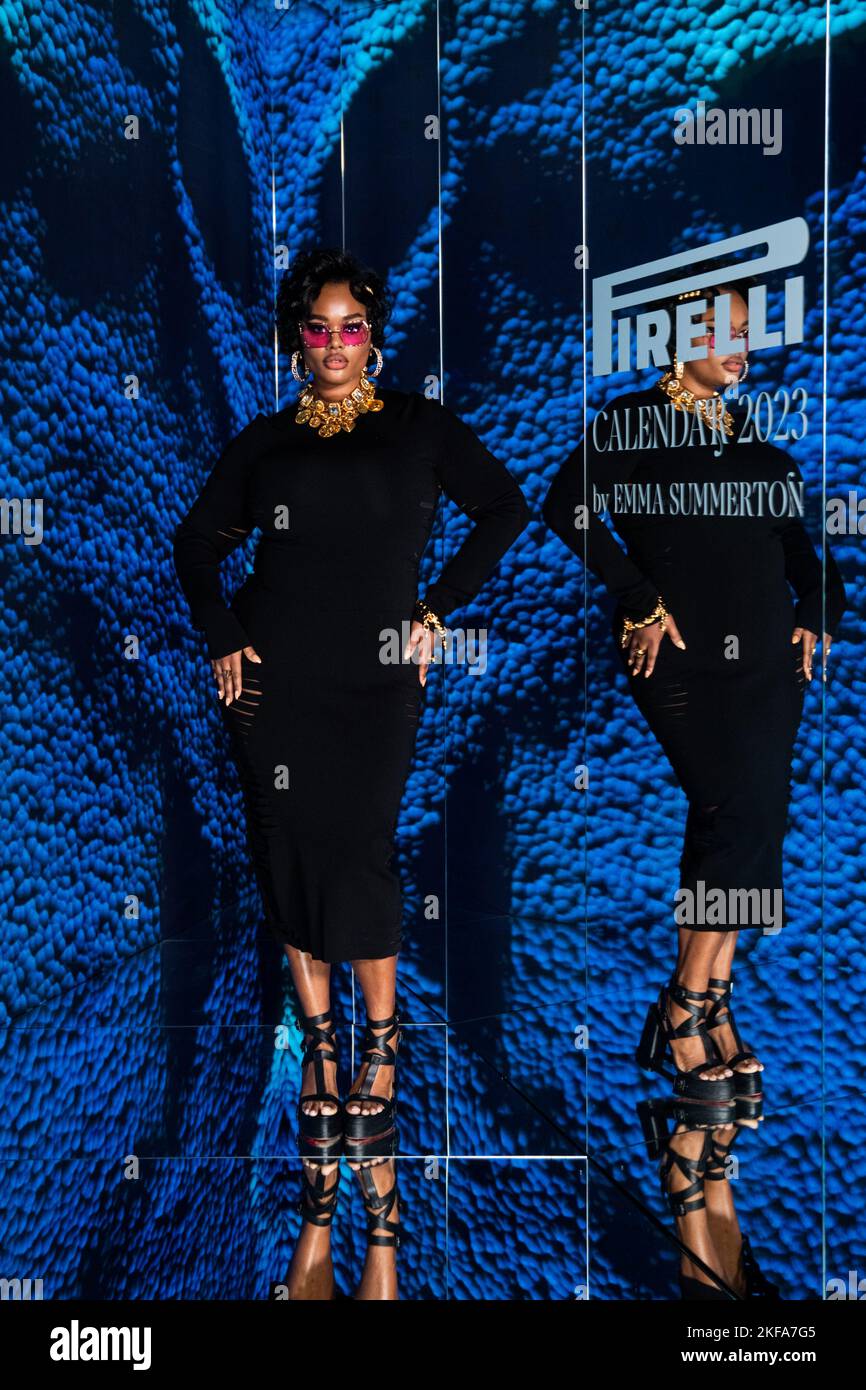Milan, Italy, 16/11/2022, Precious Lee Pirelli Calendar 2023 ...