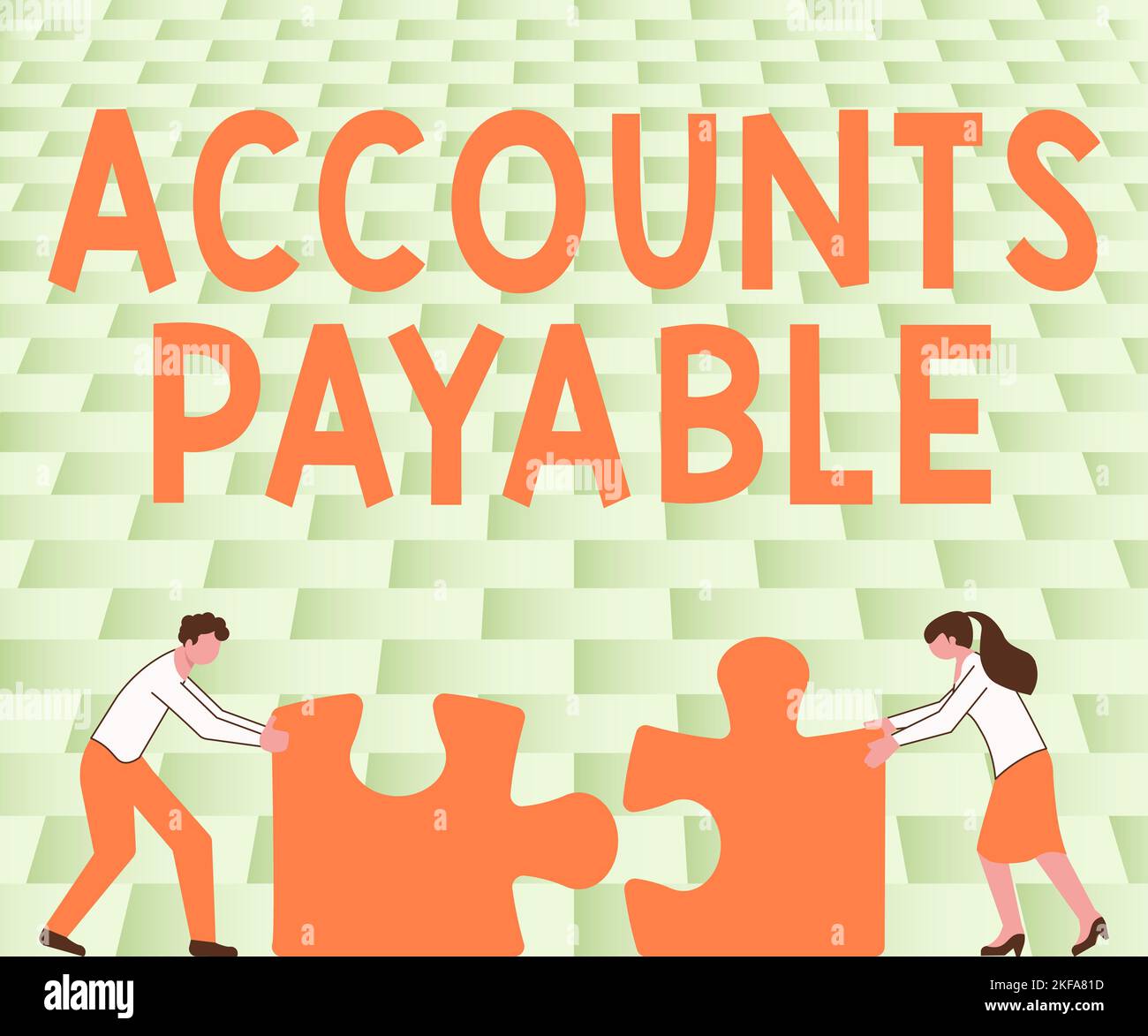 Text showing inspiration Accounts Payable. Business idea money owed by ...