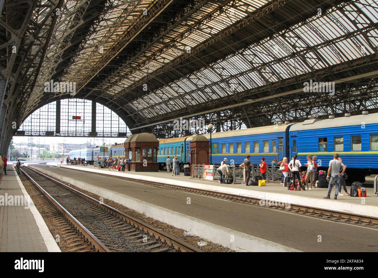 Ukraine, Lviv Train Station before the war Stock Photo - Alamy