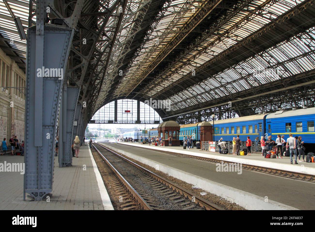 Ukraine, Lviv Train Station before the war Stock Photo - Alamy