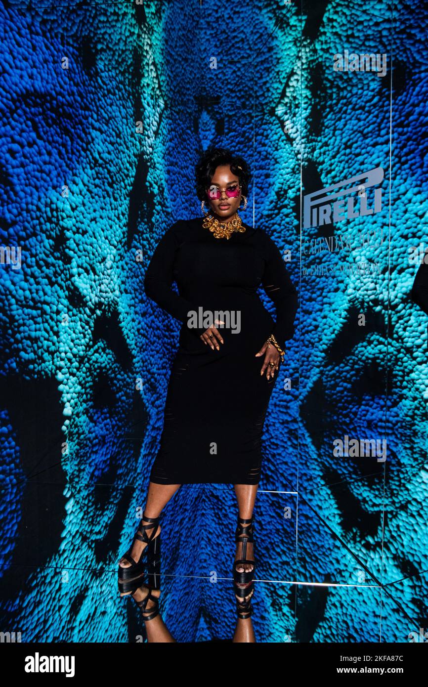 Milan, Italy, 16/11/2022, Precious Lee Pirelli Calendar 2023 ...