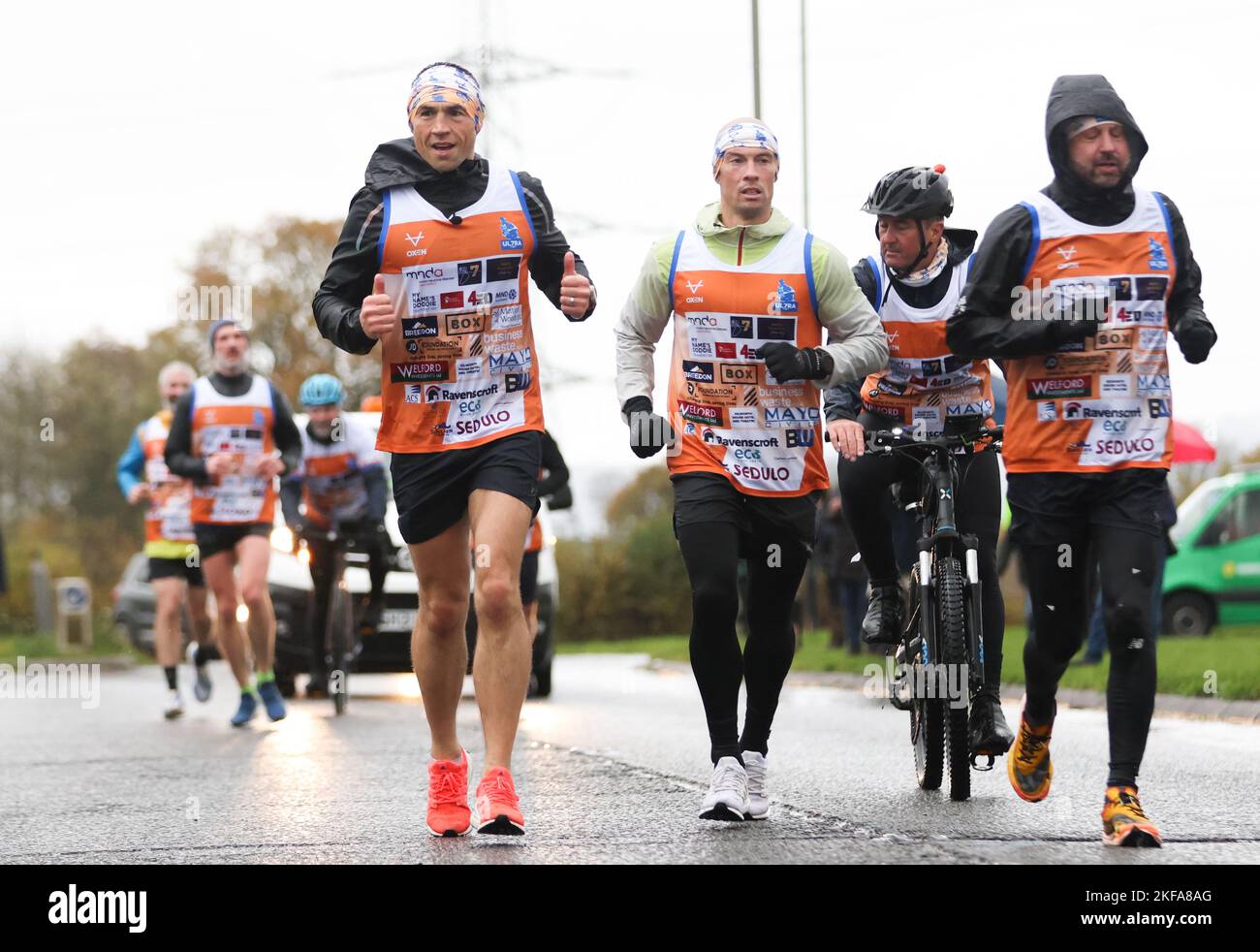 Kevin Sinfield in action on day five of the Ultra 7 in 7 Challenge from ...