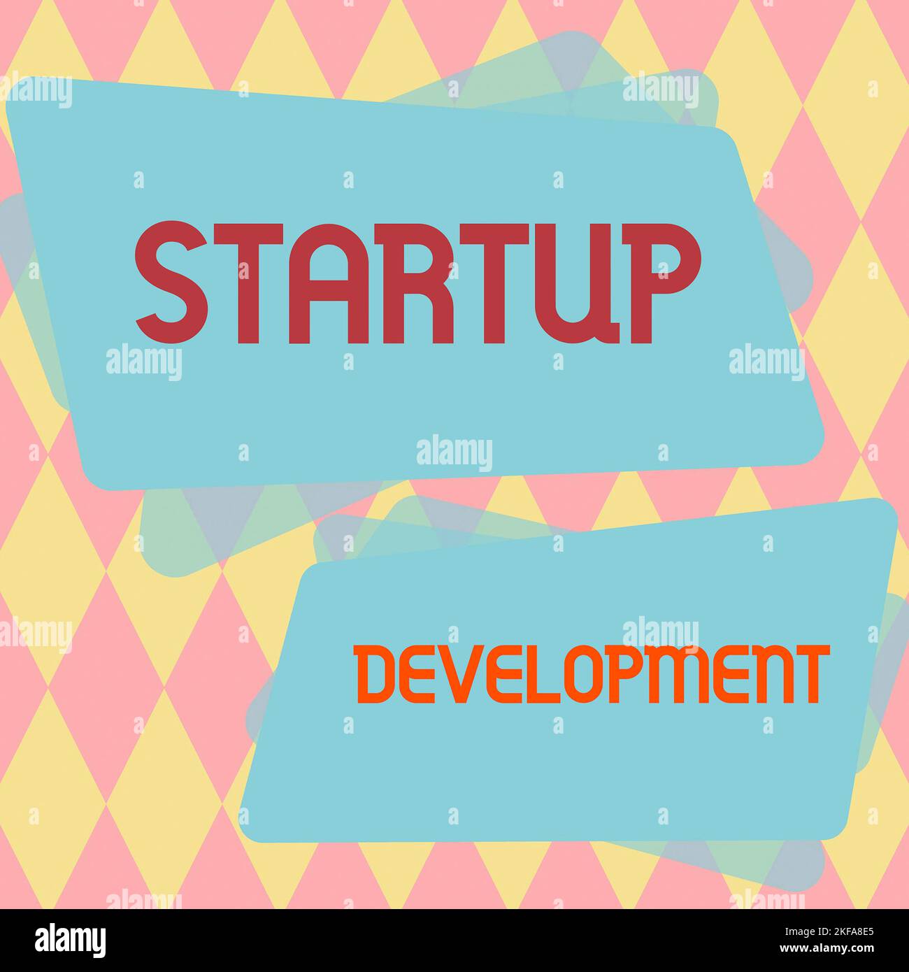 Conceptual caption Startup Development. Business idea developing idea which signifying birth of ...