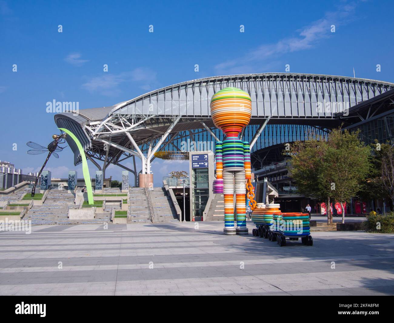 Exterior of the Taichung Railway Station in Taichung, Taiwan. This ...