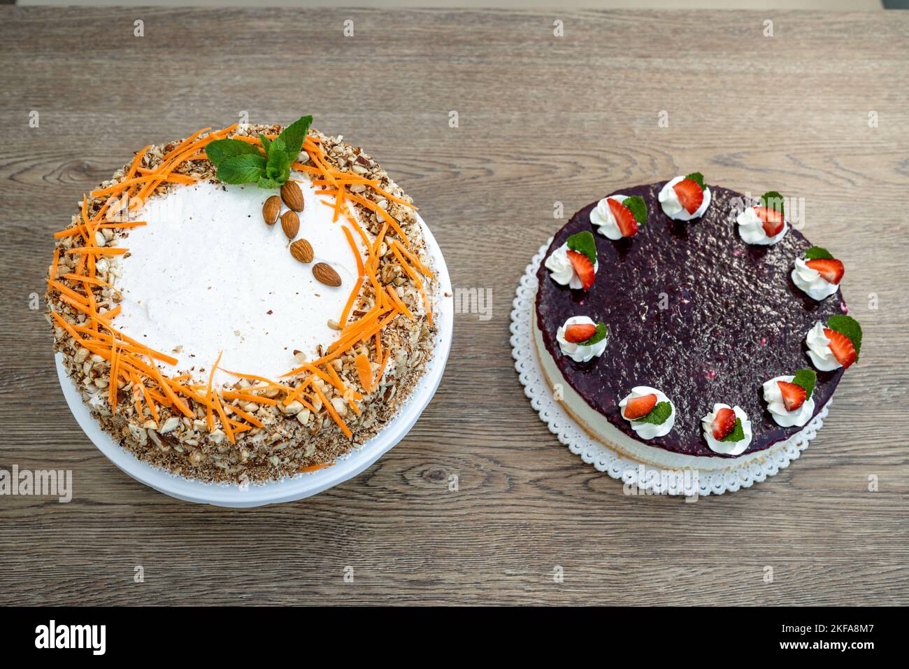 cake variations ready for parties and celebrations Stock Photo - Alamy