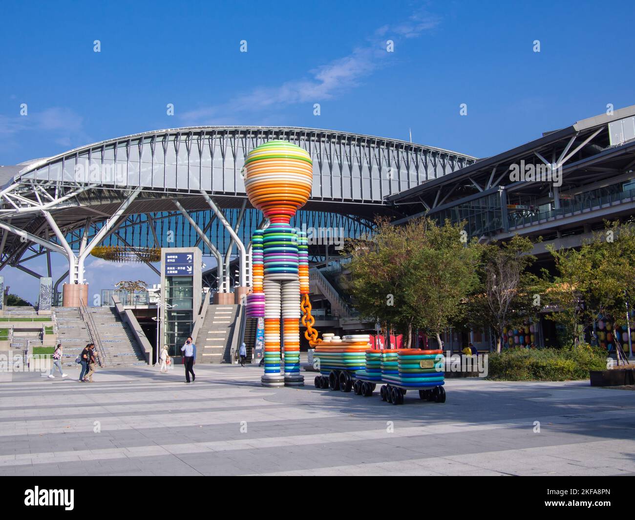 Exterior of the Taichung Railway Station in Taichung, Taiwan. This ...