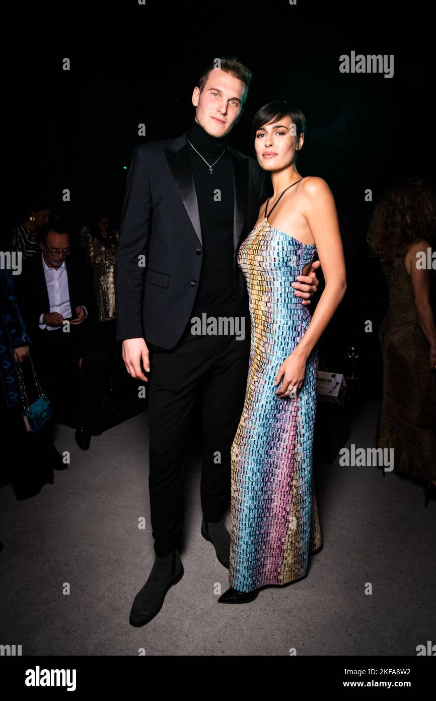 Milan, Italy, 16/11/2022, Gabriele Benetti , Alice Sabatini Pirelli ...