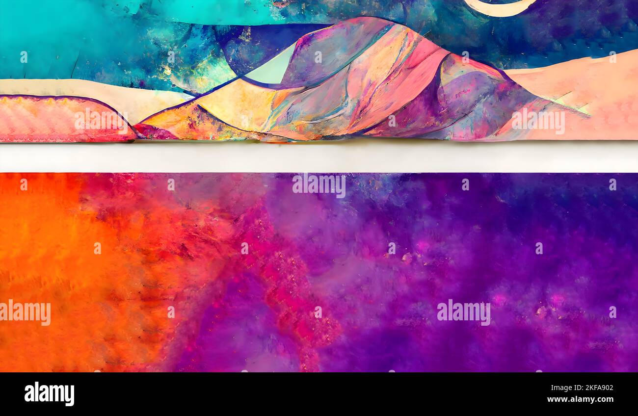 An abstract art poster background design with multi color gradient ...