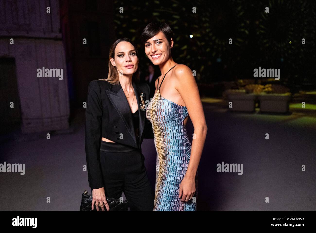 Milan, Italy, 16/11/2022, Laura Chiatti , Alice Sabatini Pirelli ...