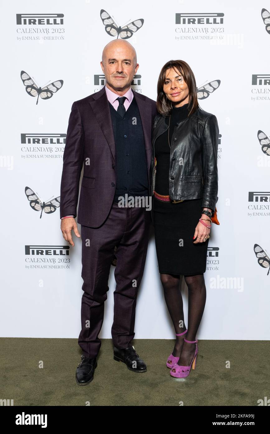 Gianluigi Nuzzi , Valentina Fontana Pirelli Calendar 2023 Presentation ...