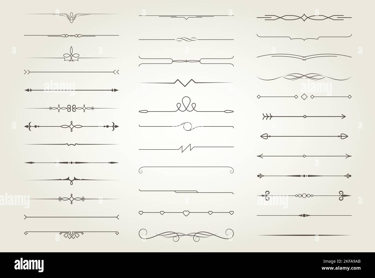 Set of book vignettes, dividers and separators, text delimiters ...