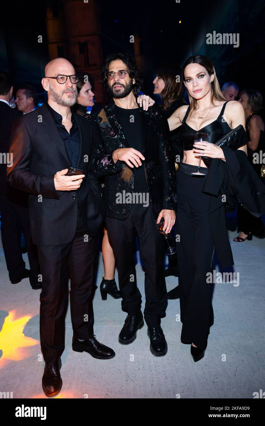 Milan, Italy, 16/11/2022, Filippo Nigro , Marco Bocci , Laura Chiatti ...