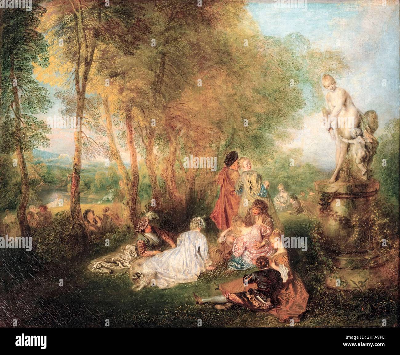 Jean antoine watteau paintings hi-res stock photography and images - Alamy