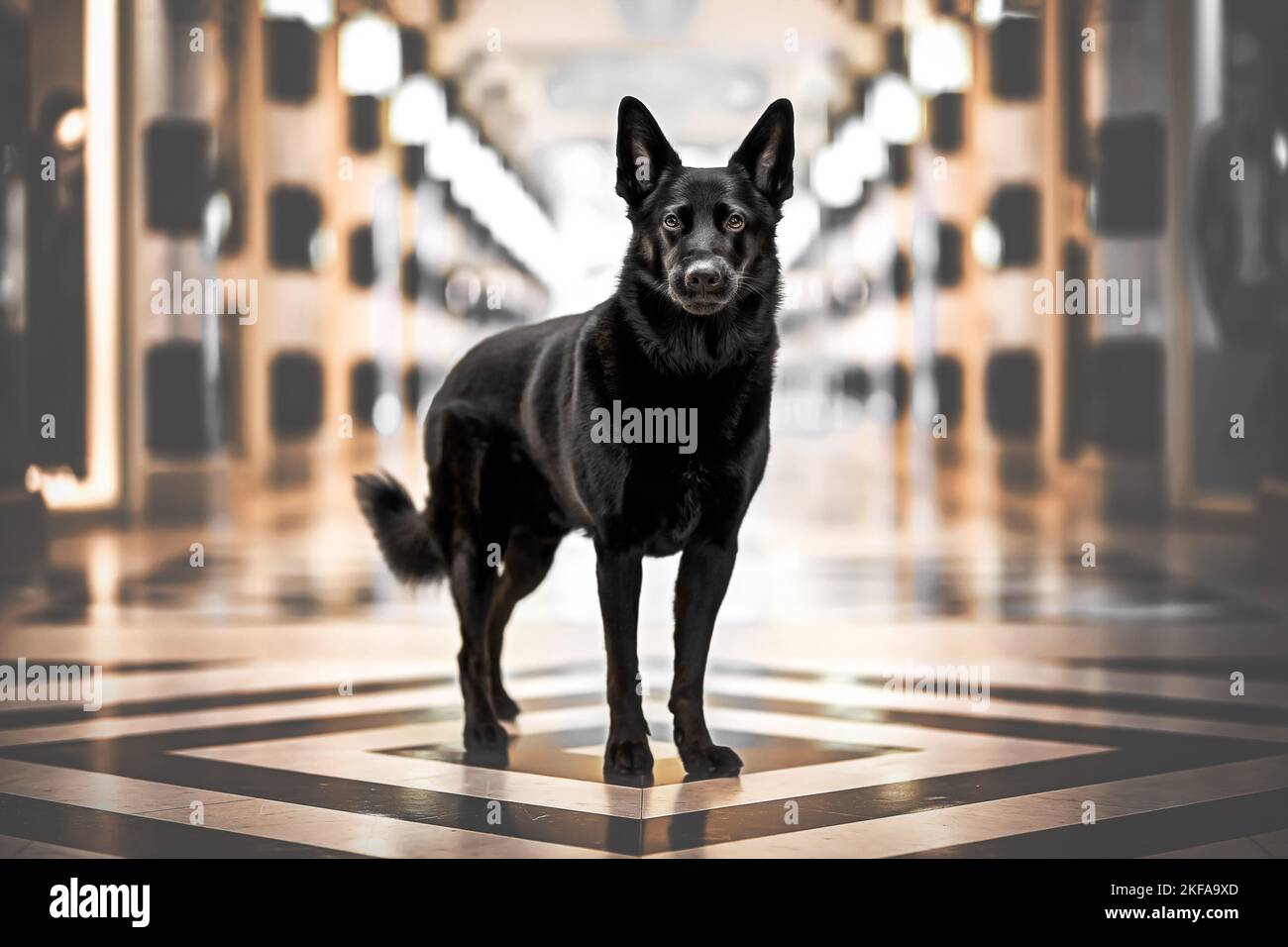 standing German Shepherd Dog Stock Photo - Alamy