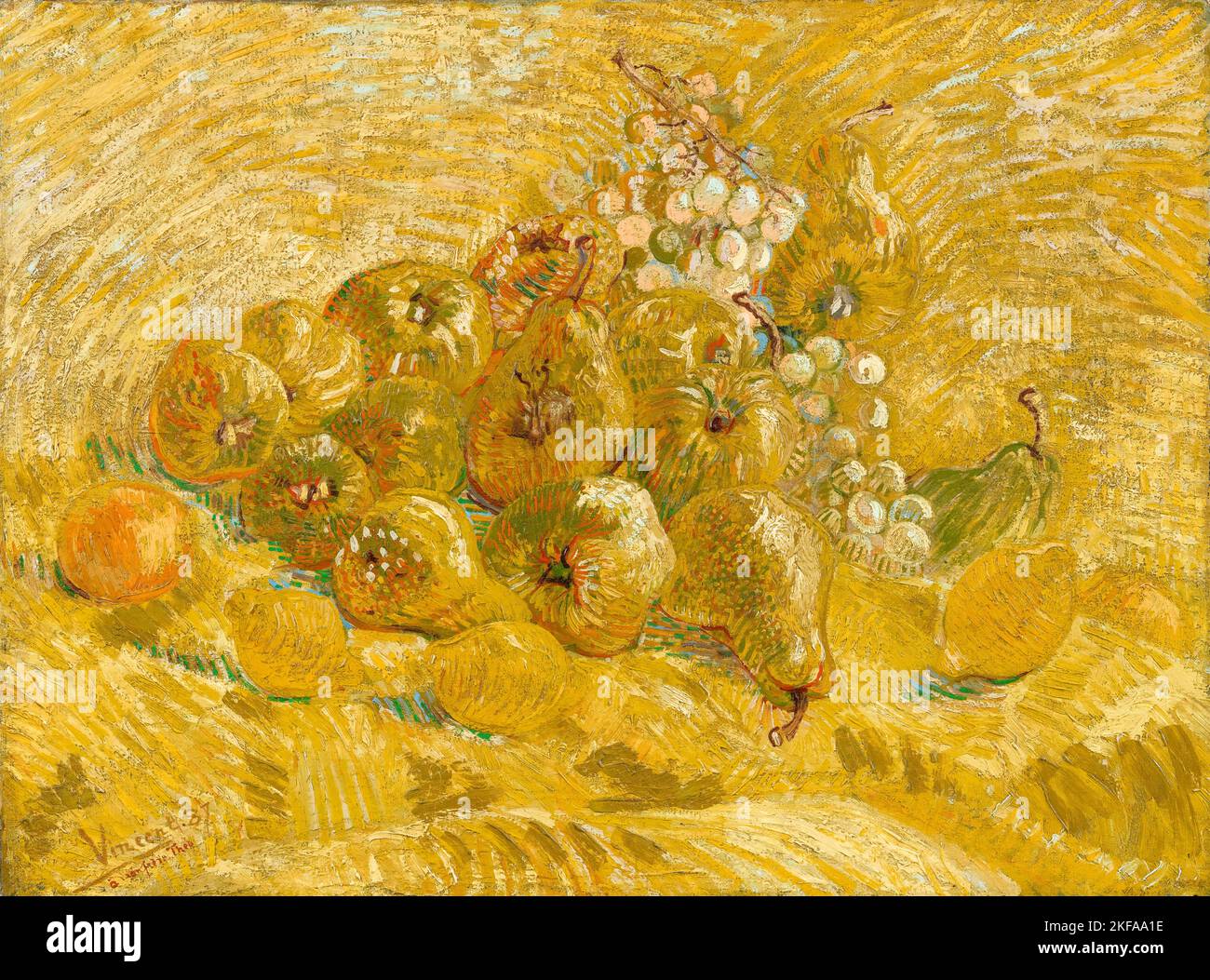 Quinces lemons pears and grapes vincent van gogh hi-res stock ...