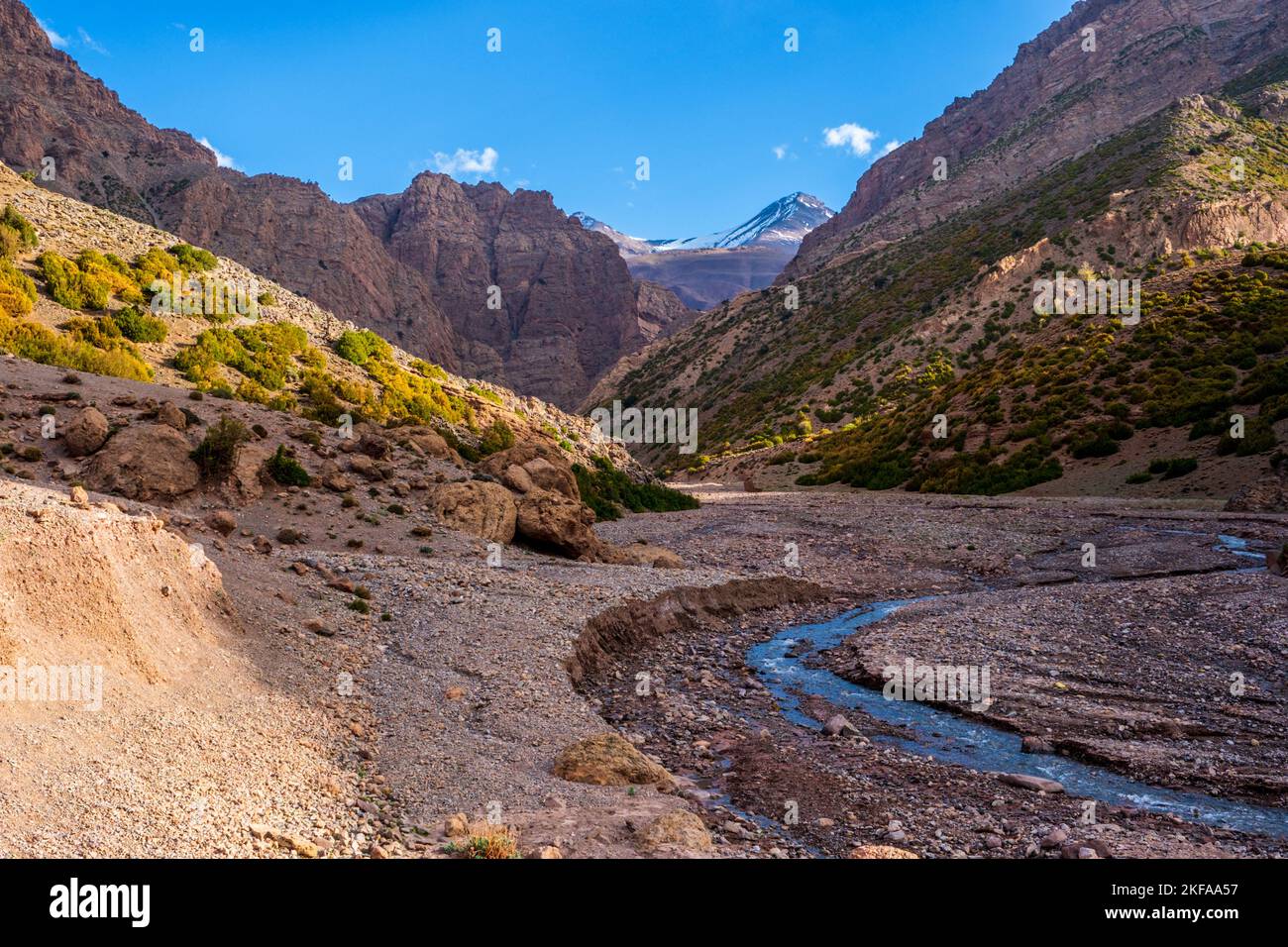 the Ait Bouilli valley at Ikiss village, a tiny Berber settlemment in ...