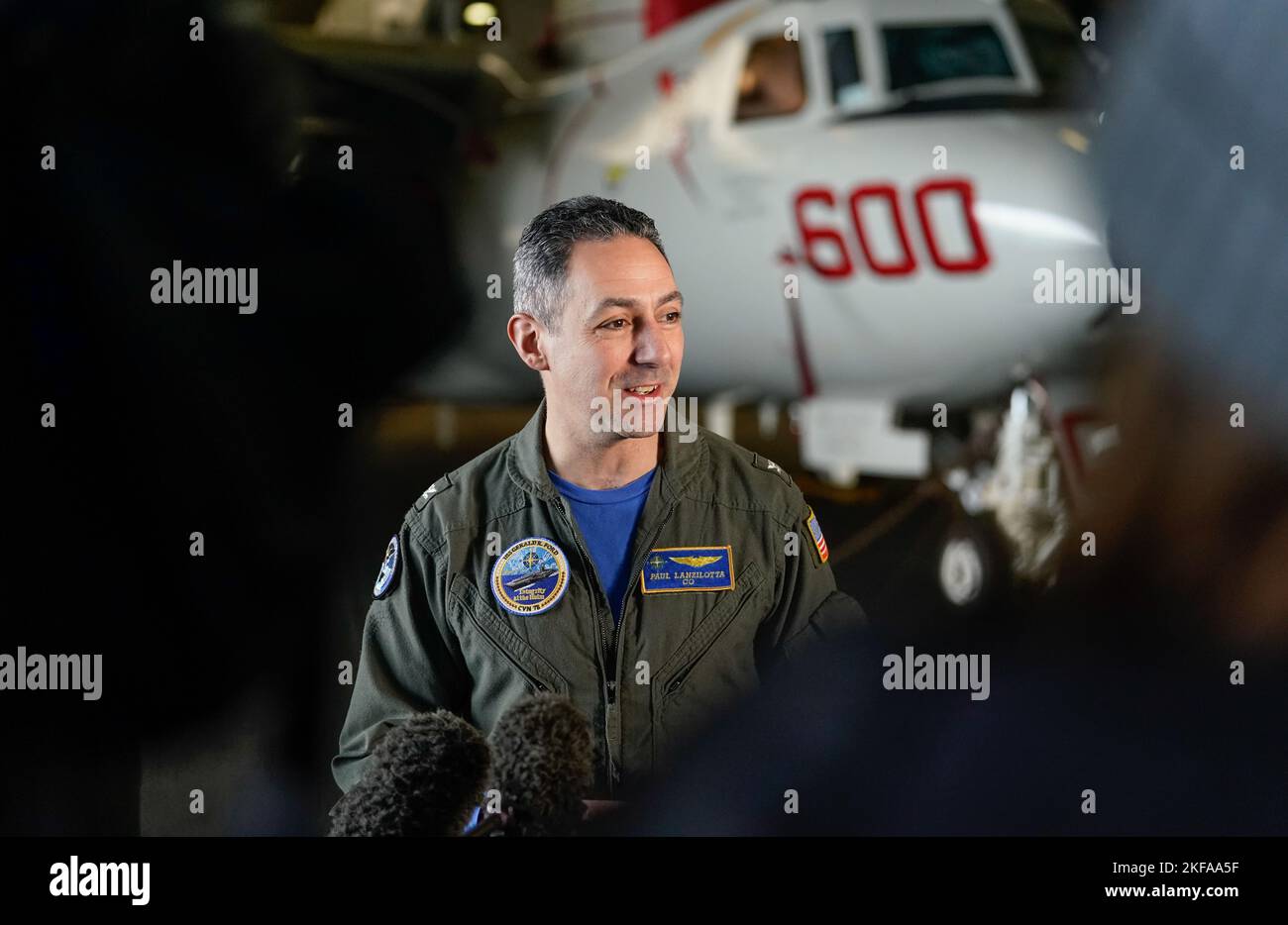 Captain Paul Lanzilotta, commanding officer of the US Navy's newest ...