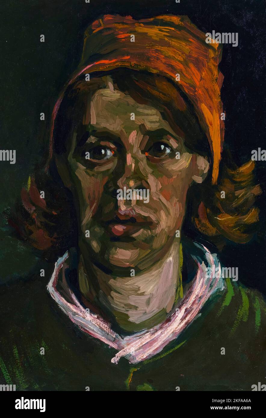 Vincent van Gogh, Head of a Woman (Gordina de Groot), portrait painting ...