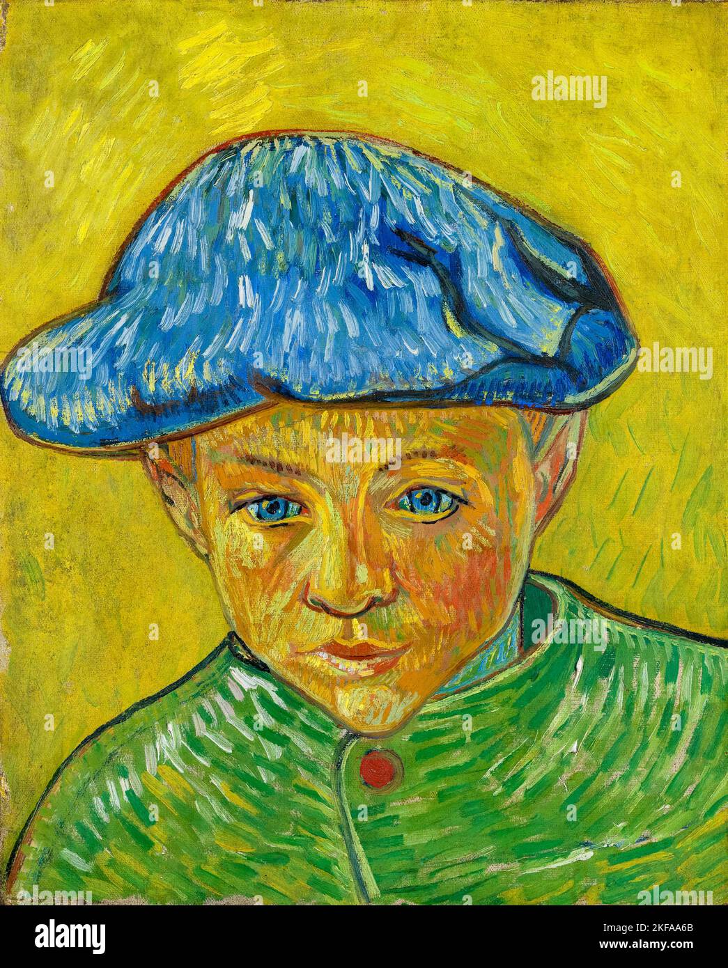 Vincent van Gogh, Portrait of Camille Roulin, painting in oil on canvas ...