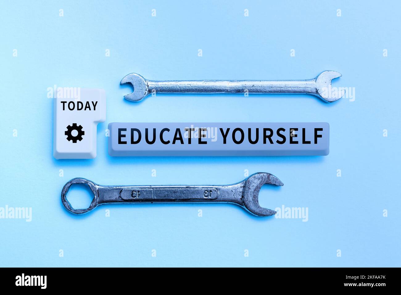 Text sign showing Educate Yourself. Conceptual photo To train or ...