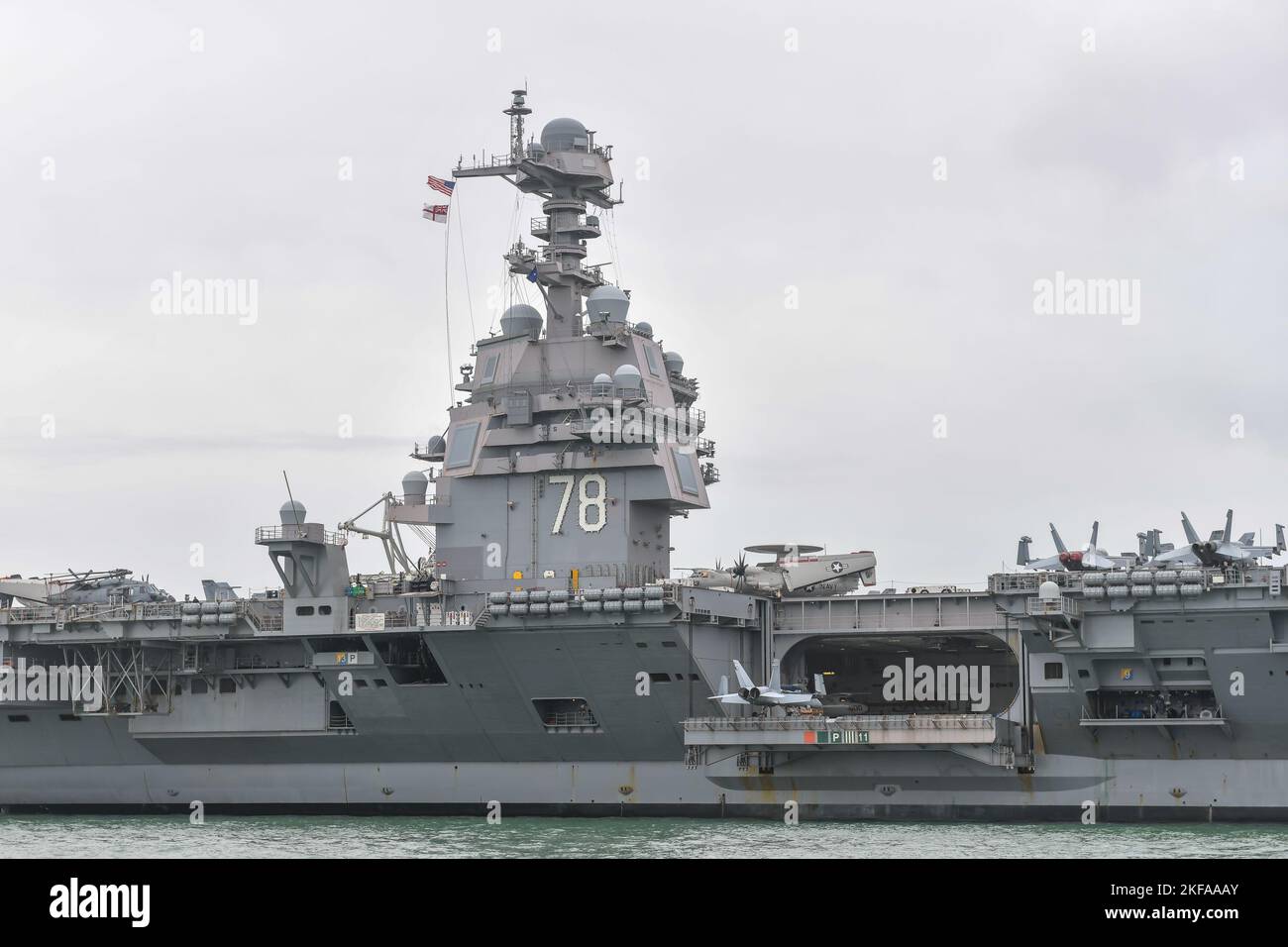 USS GERALD R FORD Stock Photo - Alamy
