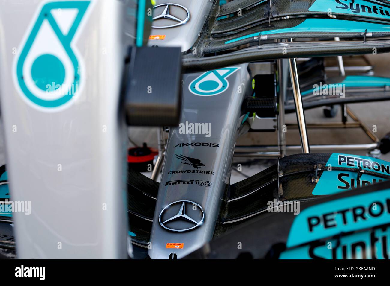 Abu Dhabi, United Arab Emirates. 17th Nov, 2022. Mercedes-AMG F1 W13 E ...