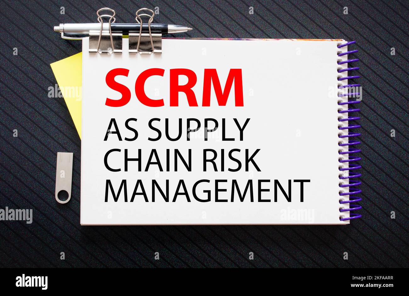 Concept image of Business Acronym SCRM as Supply Chain Risk Management ...