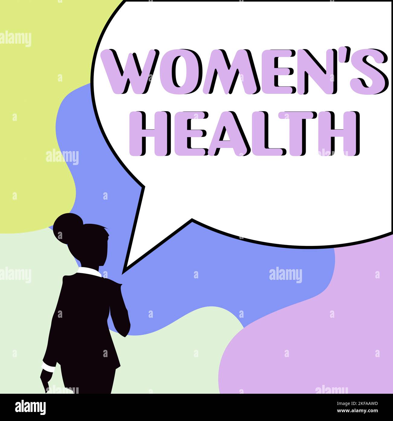 Text sign showing Women's Health. Business concept Women's physical ...