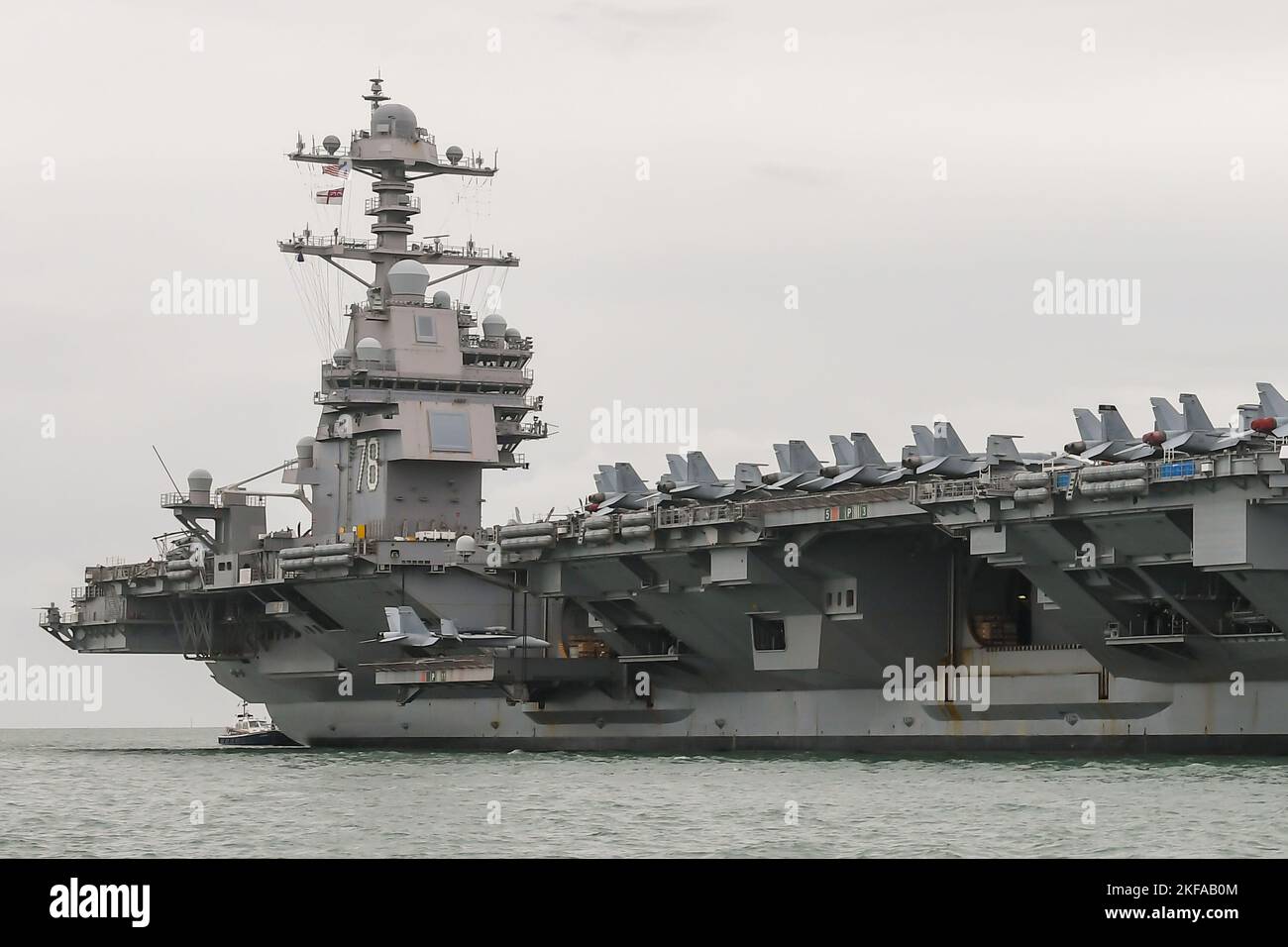 USS GERALD R FORD Stock Photo - Alamy