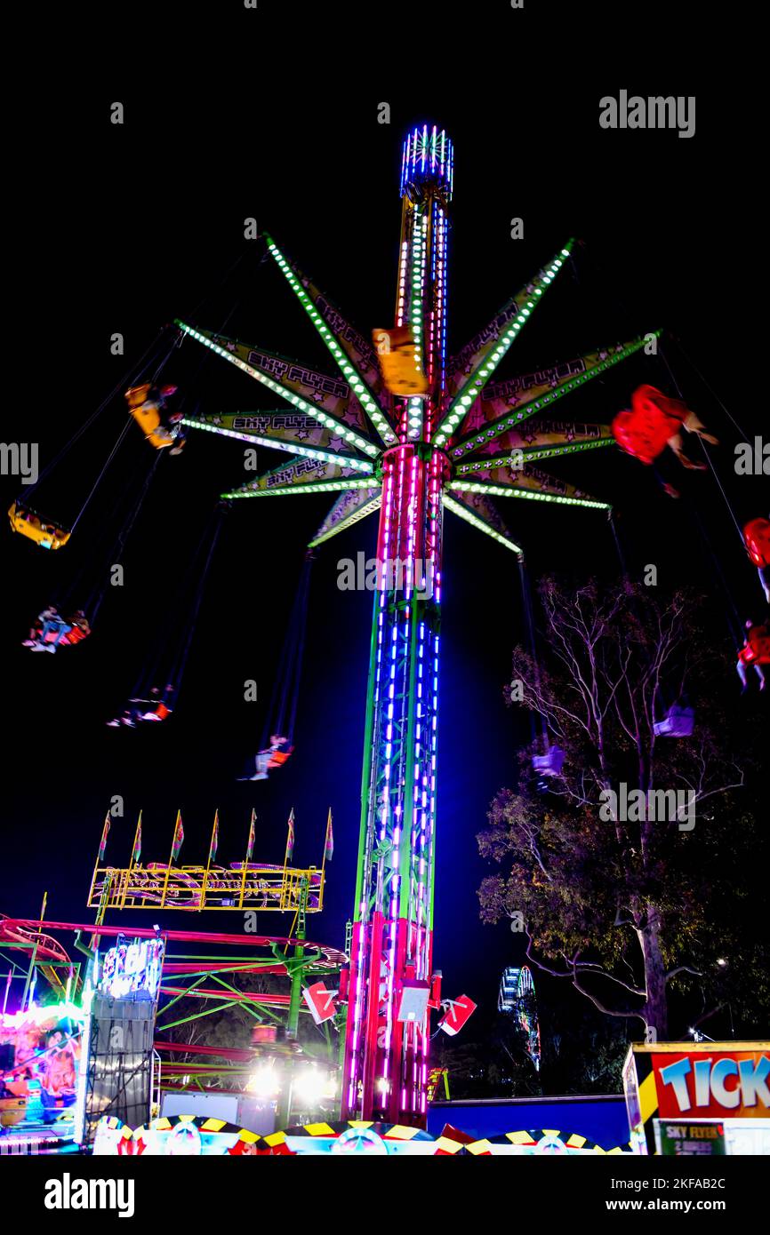Melbourne show rollercoaster hi-res stock photography and images - Alamy
