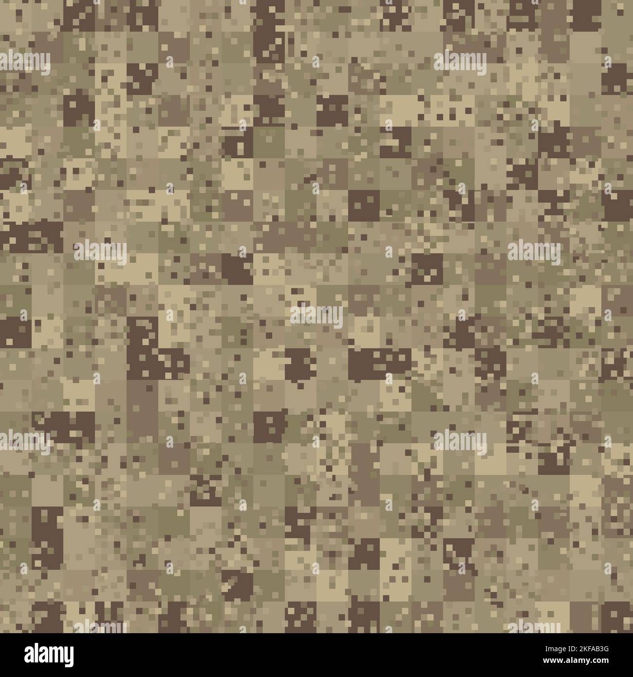 Military camouflage seamless pattern. Urban and desert digital pixel ...