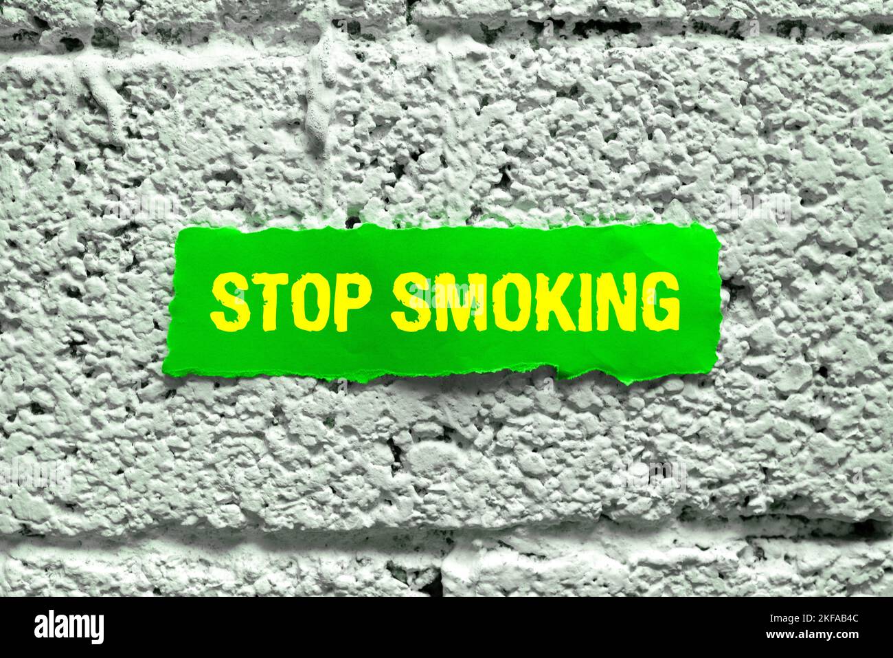 Text showing inspiration Stop Smoking. Business idea Discontinuing or ...