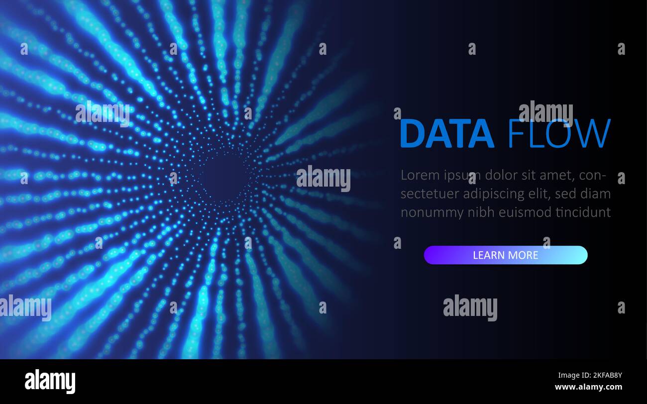 Hyperspeed cosmic background. Speed of light. Particle big data tunnel ...