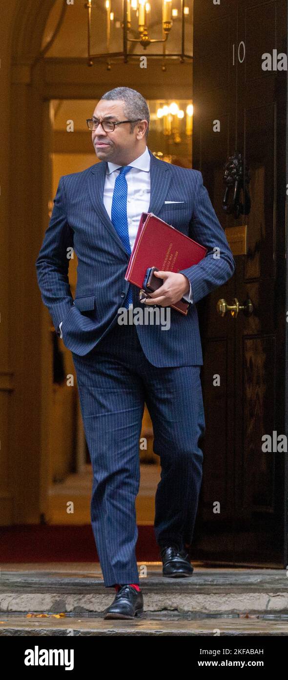 London, England, UK. 17th Nov, 2022. Foreign Secretary JAMES CLEVERLY ...