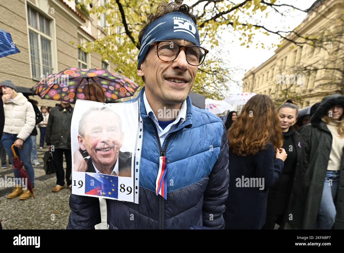 Albertov, Prague. 17th Nov, 2022. Celebrations of November 17 national ...