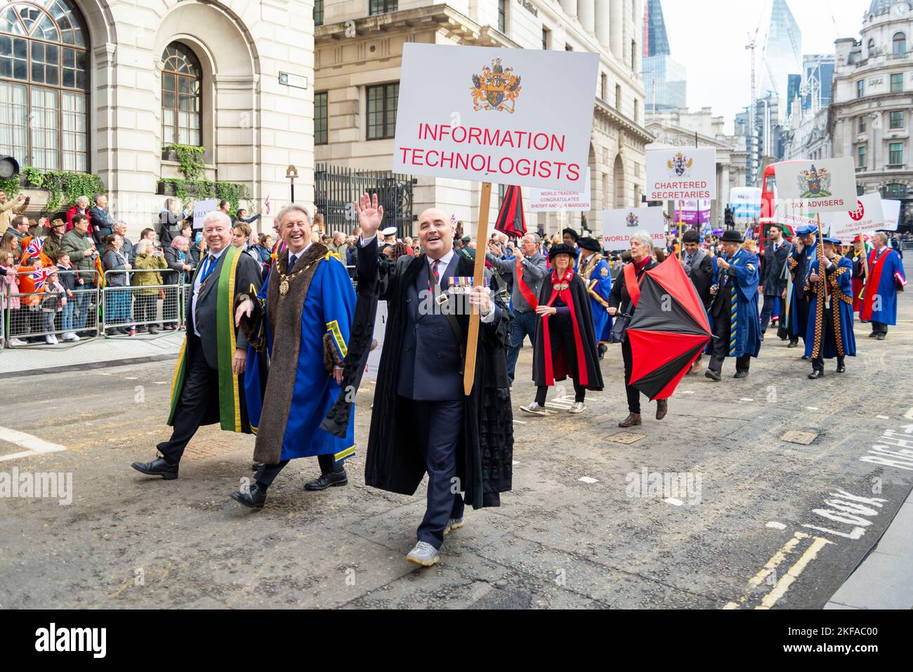 Modern Livery Companies at the Lord Mayor's Show parade in the City of ...