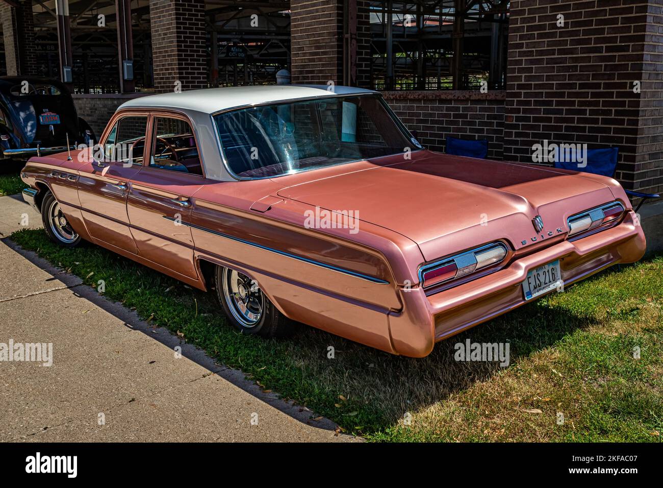 Des Moines, IA - July 02, 2022: High perspective rear corner view of a ...