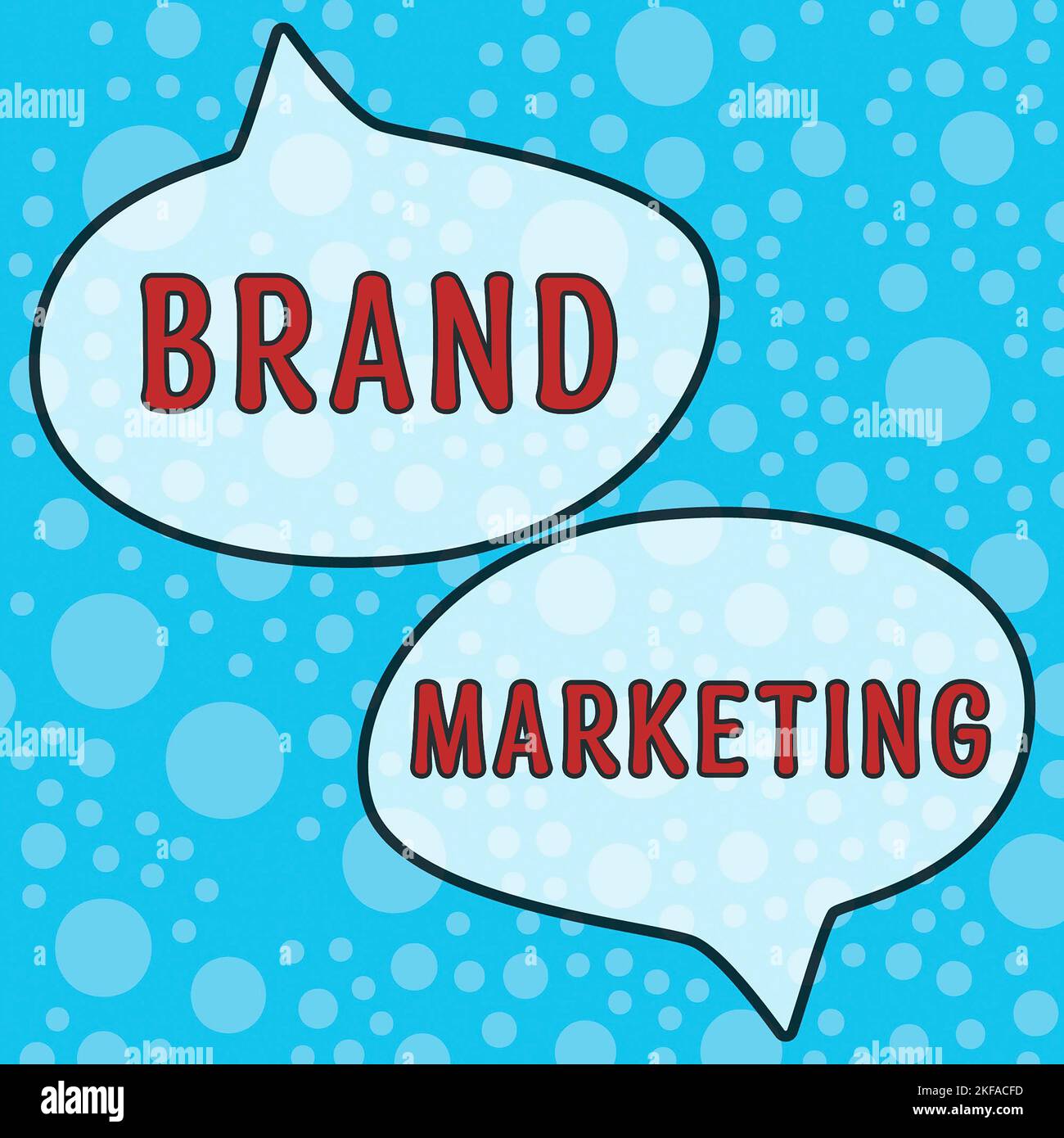 Text caption presenting Brand Marketing. Business concept the practice ...