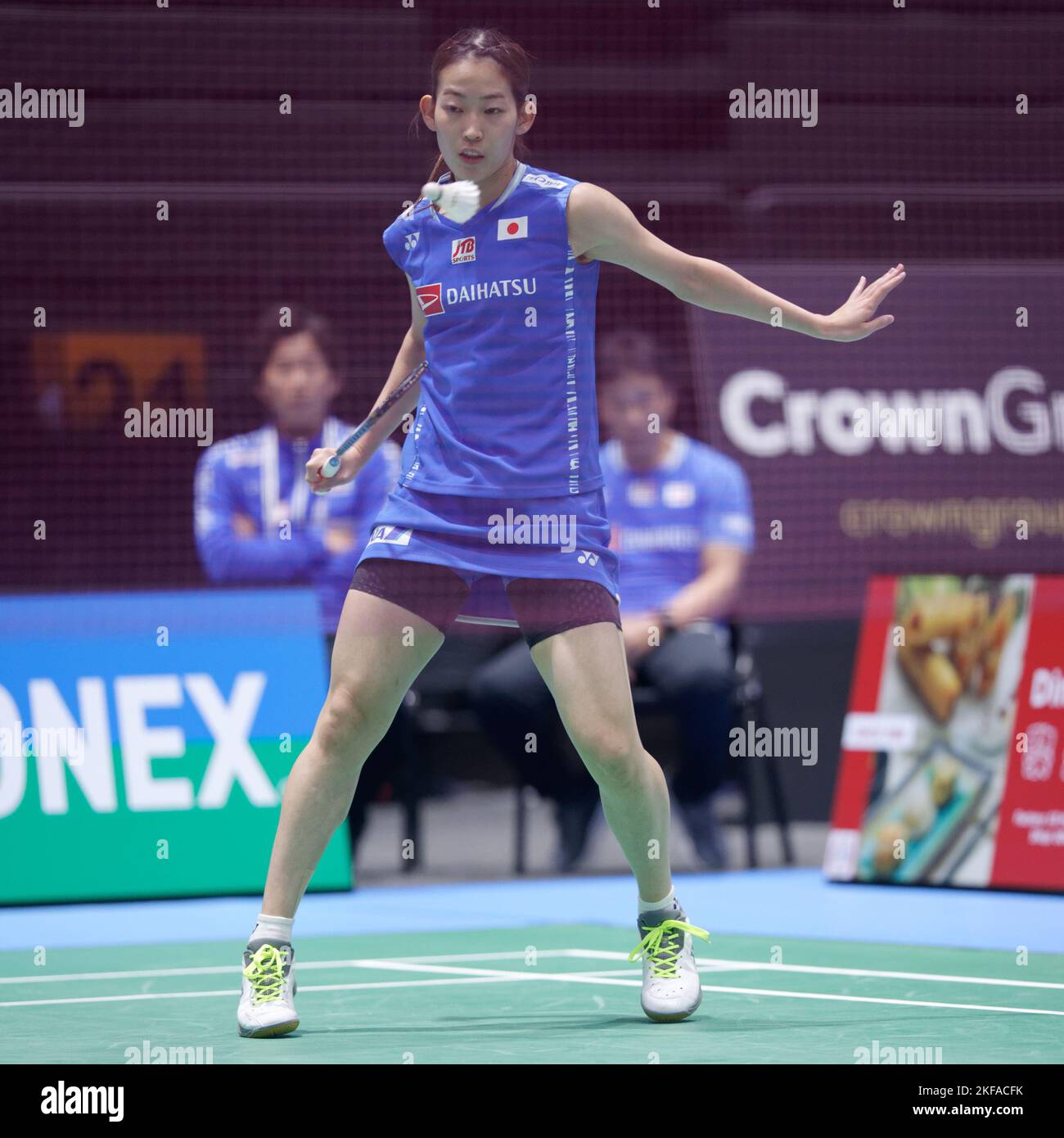 SYDNEY, AUSTRALIA - NOVEMBER 16: Nami Matsuyama of Japan in action during the doubles match ...