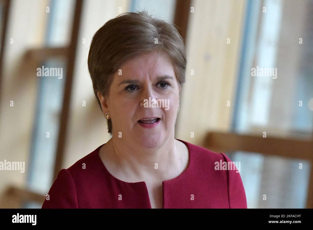 Edinburgh Scotland, UK 17 November 2022. First Minister Nicola Sturgeon ...