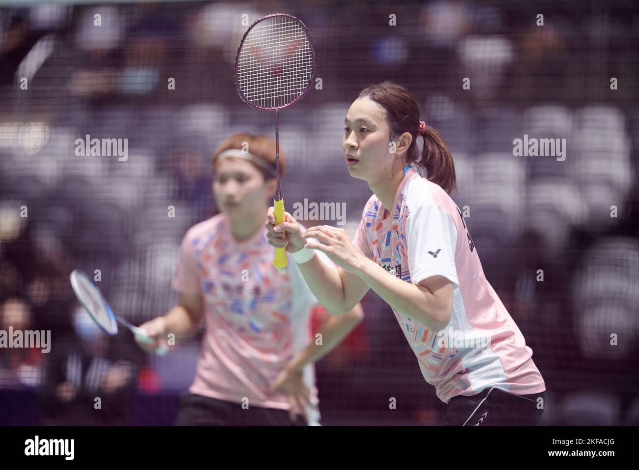 SYDNEY, AUSTRALIA - NOVEMBER 16: Ya Ching Hsu of Taiwan in action ...