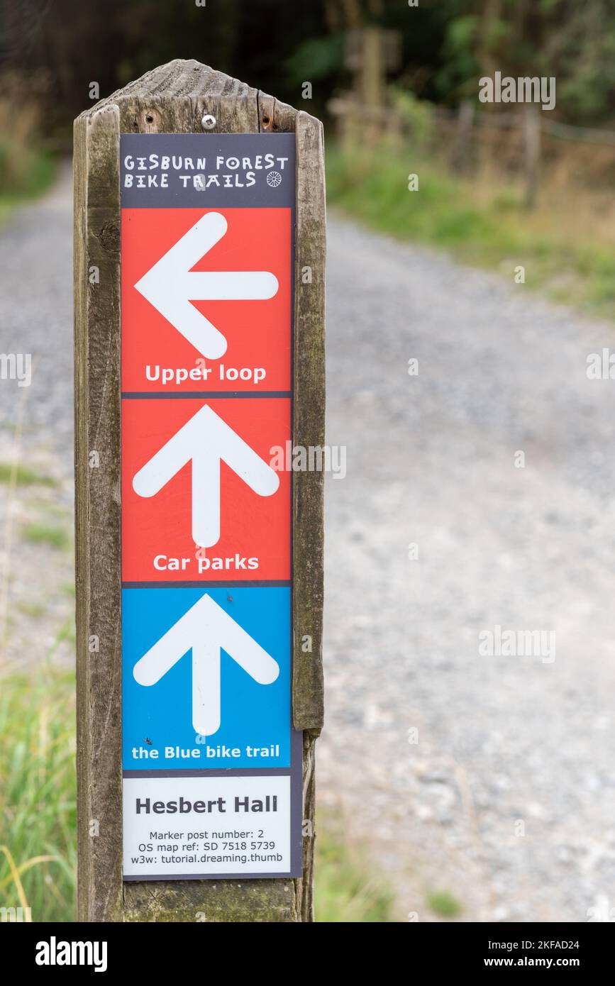 Gisburn forest bike trails hi-res stock photography and images - Alamy