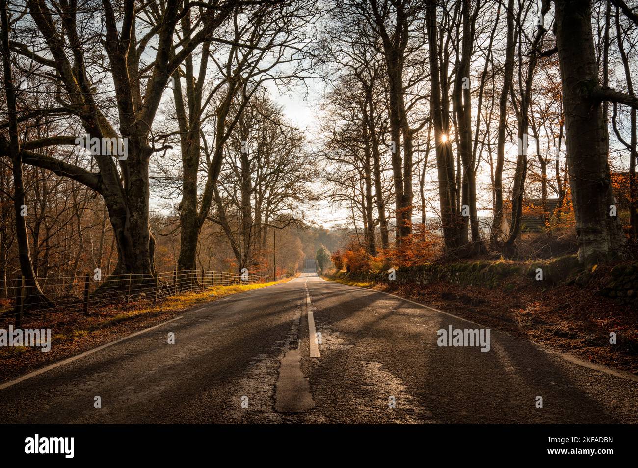 The Road to the Culnakirk Stock Photo - Alamy