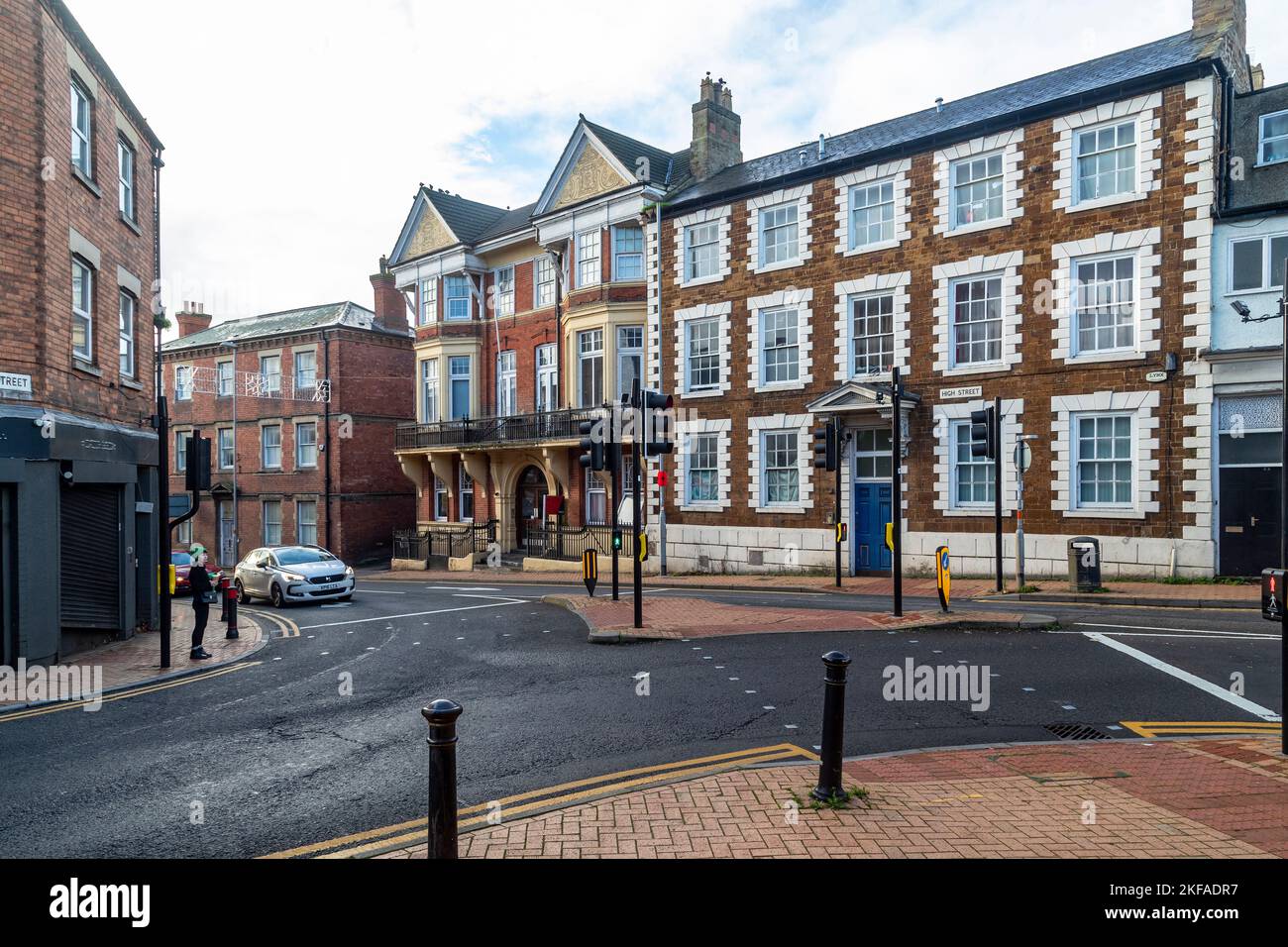 High street wellingborough northamptonshire england hi-res stock ...