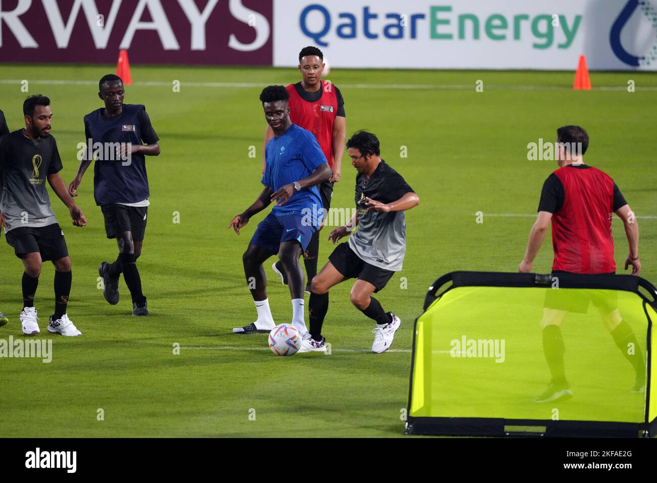 England's Bukayo Saka during a Community Engagement event with the ...