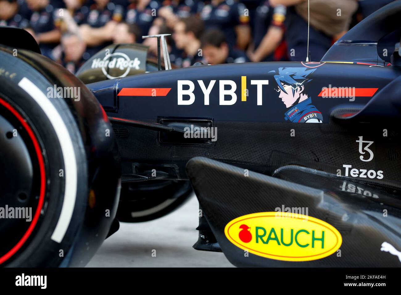 Special livery on Red Bull Racing RB18 during the Formula 1 Etihad Airways Abu Dhabi Grand Prix ...