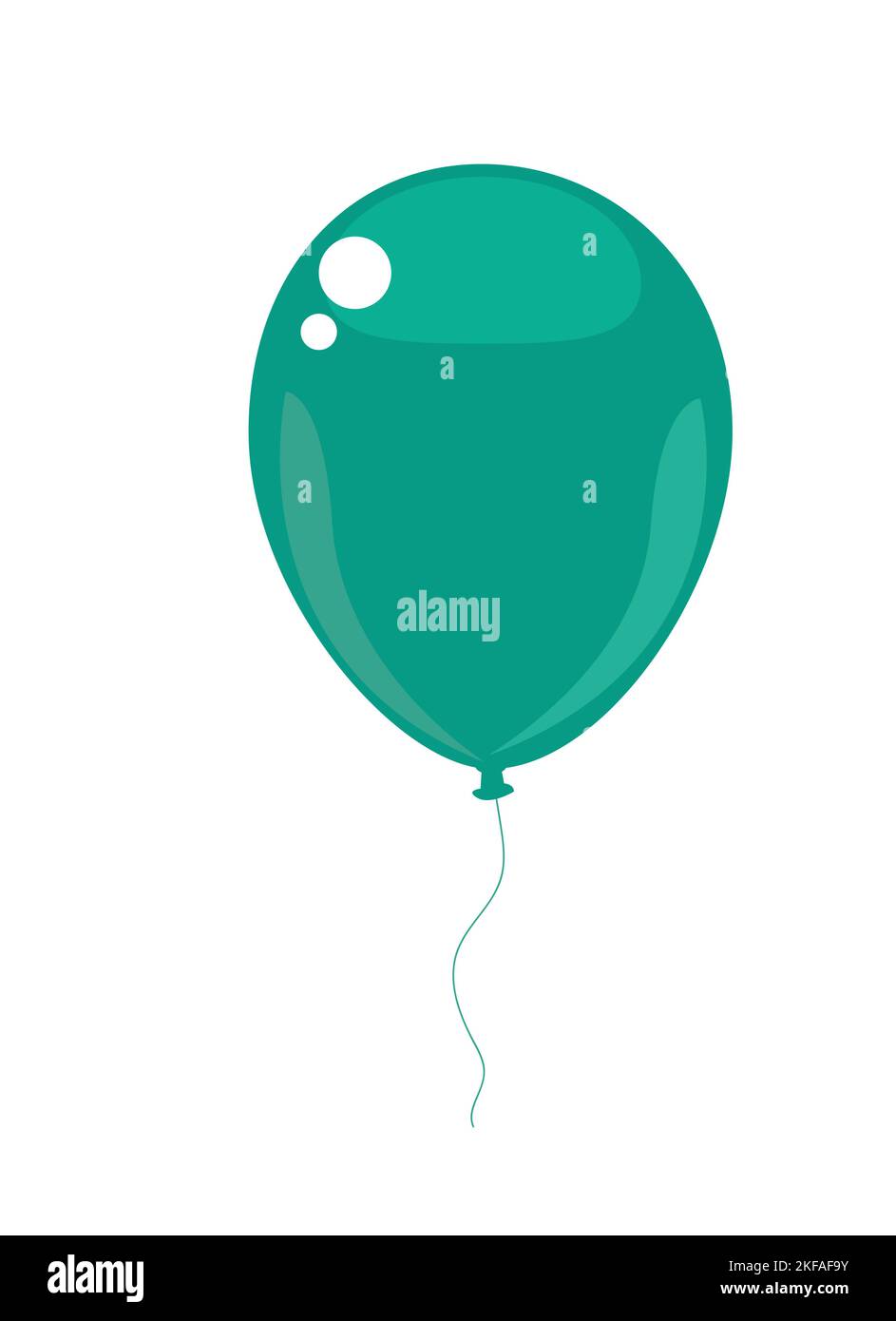 Balloon object. Vector illustration isolated on white background Stock ...