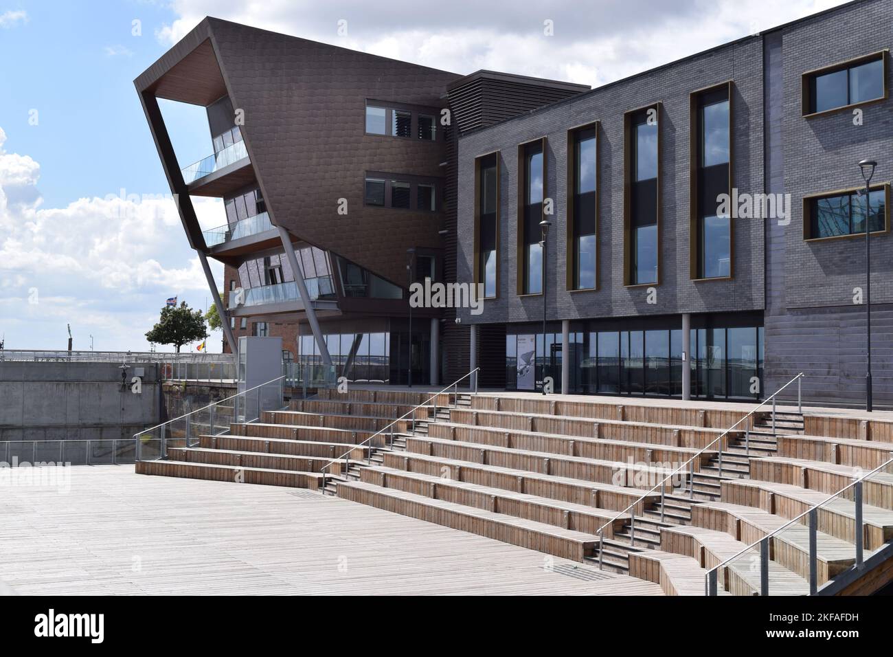 Beautiful modern architecture of English buildings that are well ...