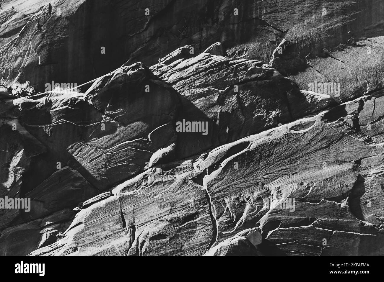 Sunny rock formation Black and White Stock Photos & Images - Alamy