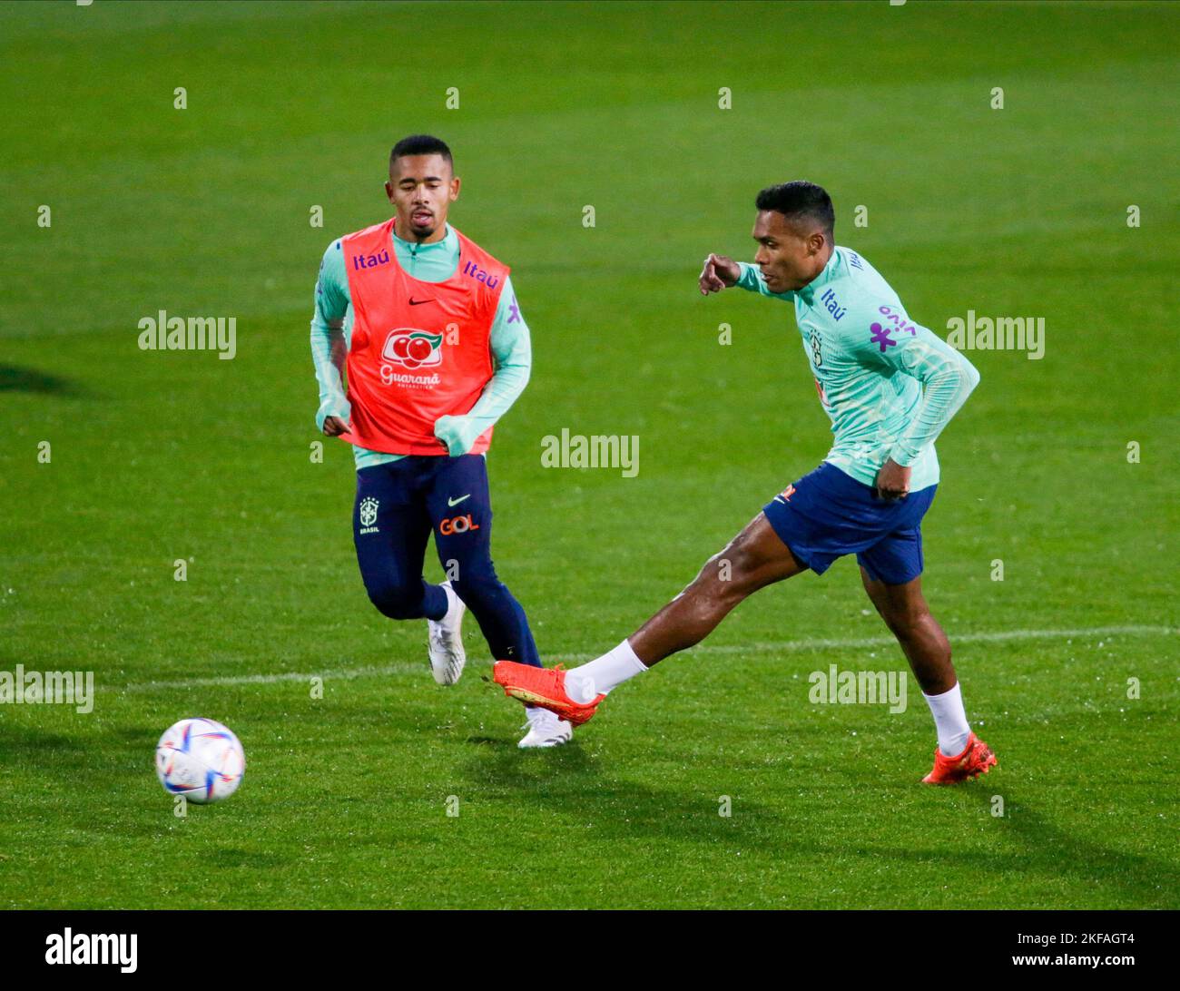Alex Sandro of Brazil during Brazil National football team traning ...